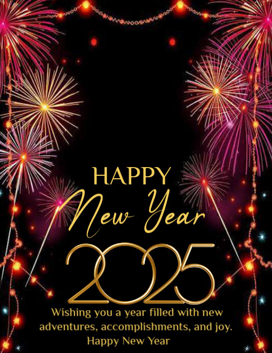 Happy New Year Online Greeting Card Template | PosterMyWall