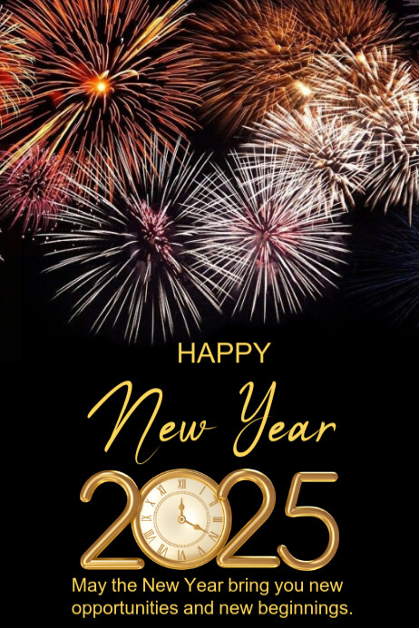 Happy New Year Online Greeting Card Template | PosterMyWall