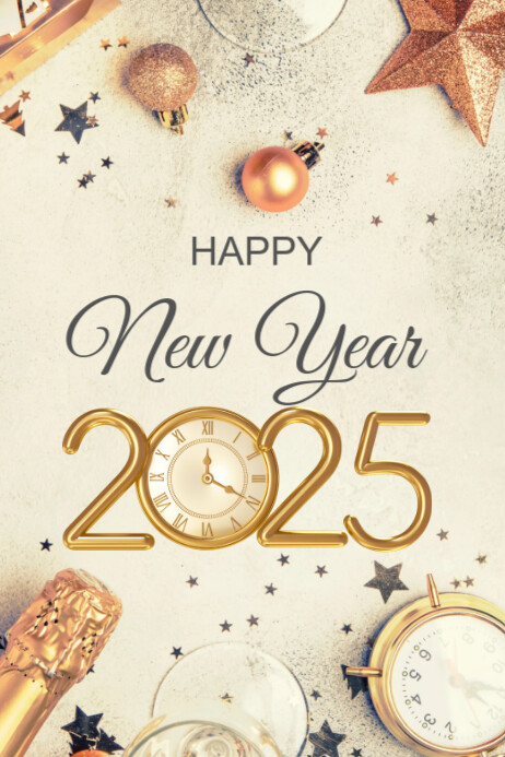 Happy New Year online greeting card Template | PosterMyWall