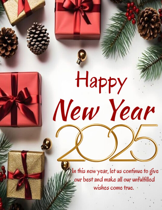 Happy New Year Online Greeting Card Template | PosterMyWall