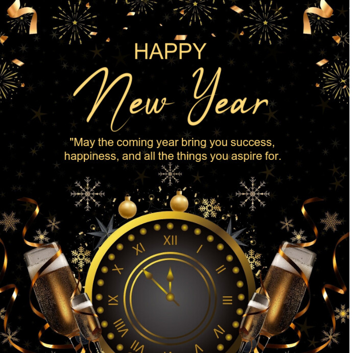 Happy New Year Online Greeting Card Template | PosterMyWall