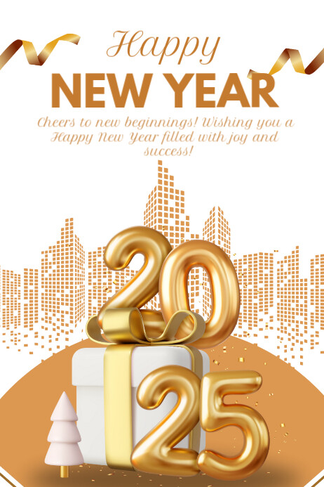 Copy of Happy New Year online greeting card | PosterMyWall