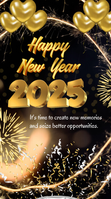 Happy New Year Online Greeting Card Template | PosterMyWall
