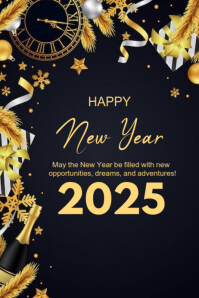 Happy New Year Online Greeting Card Template | PosterMyWall
