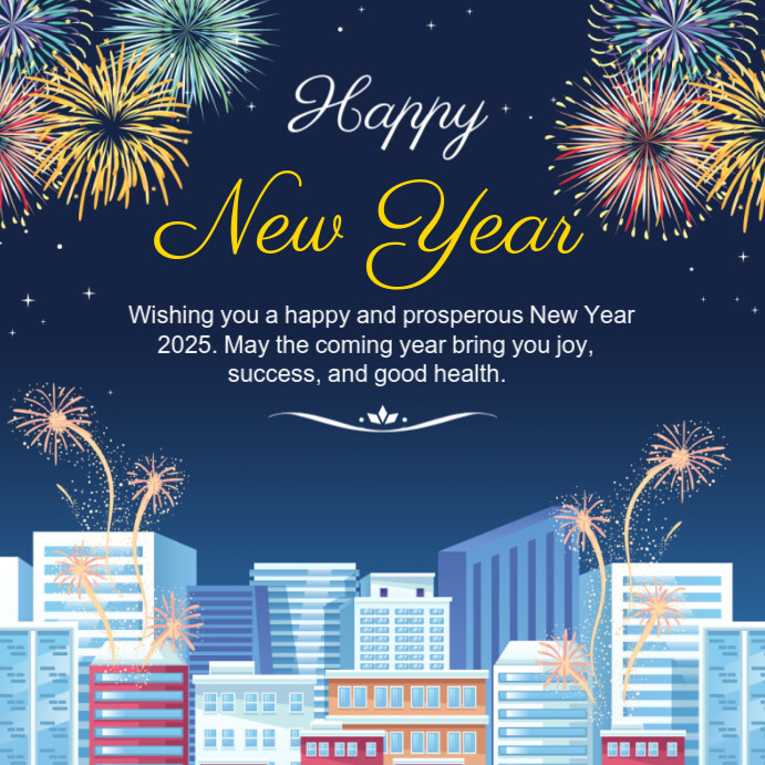 Copy of Happy New Year Online Greeting Card | PosterMyWall