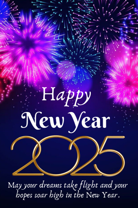 Happy New Year Online Greeting Card Template | PosterMyWall
