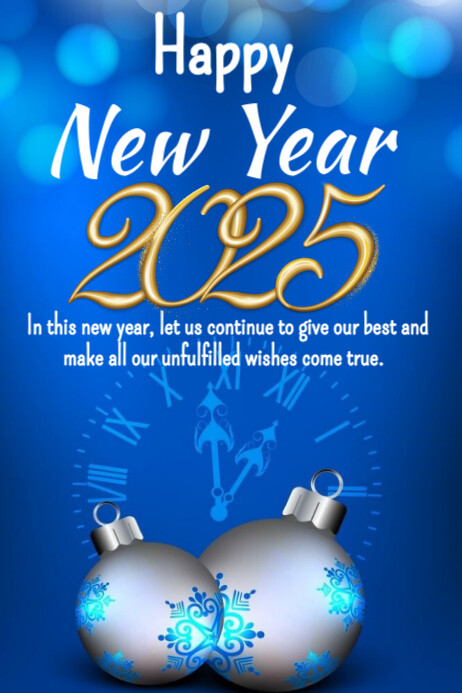 Happy New Year Online Greeting Card Template | PosterMyWall