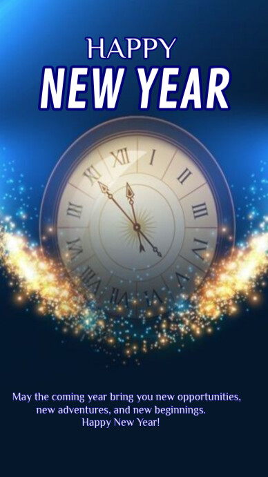 Happy New Year Online Greeting Card Template | PosterMyWall