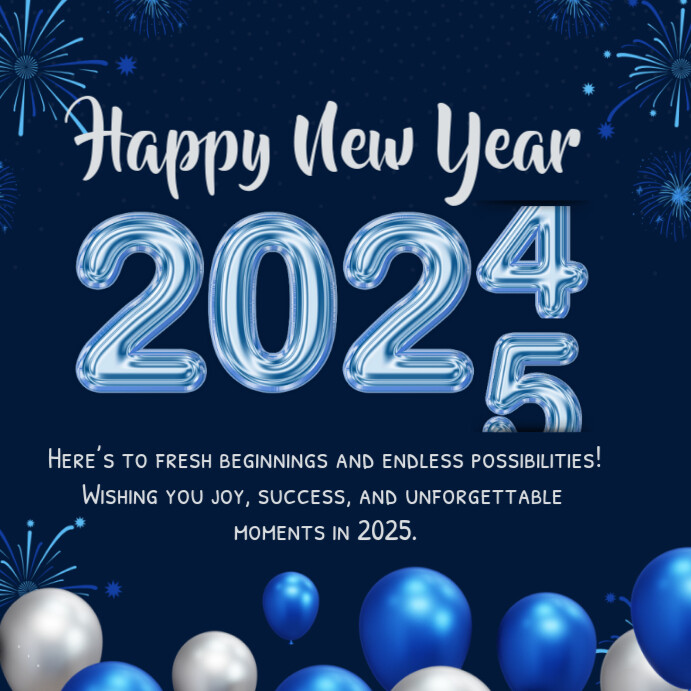Happy New Year Online Greeting Card Template | PosterMyWall