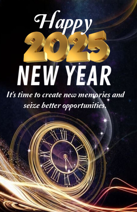 Happy New Year Online Greeting Card Template | PosterMyWall