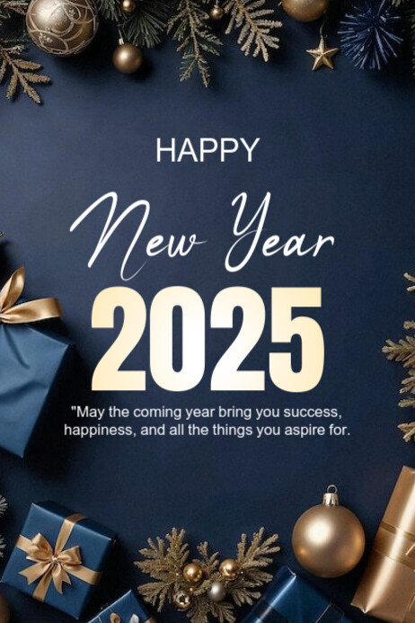 Happy New Year Online Greeting Card Template | PosterMyWall