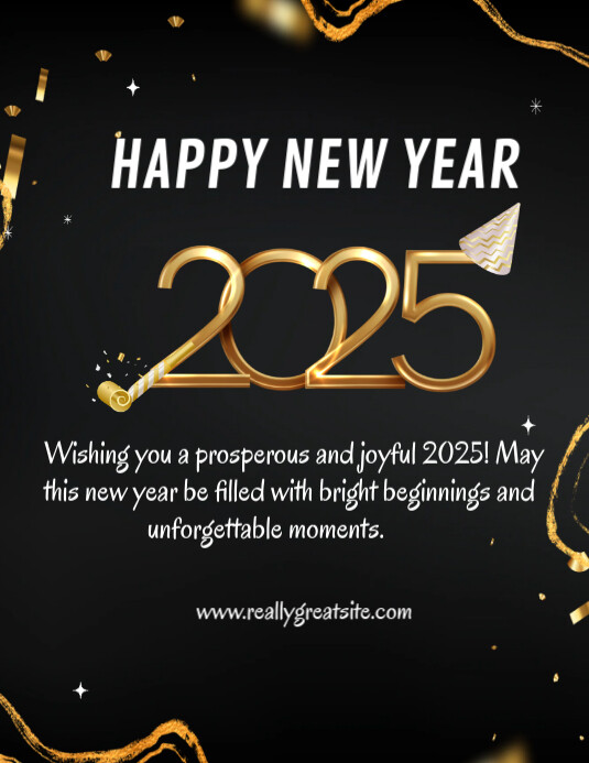 Happy New year online greeting card Template | PosterMyWall