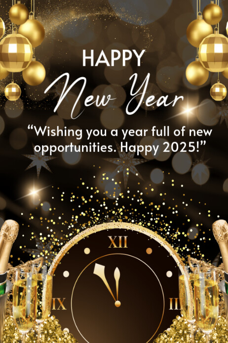 Happy New Year Online Greeting Card Template | PosterMyWall