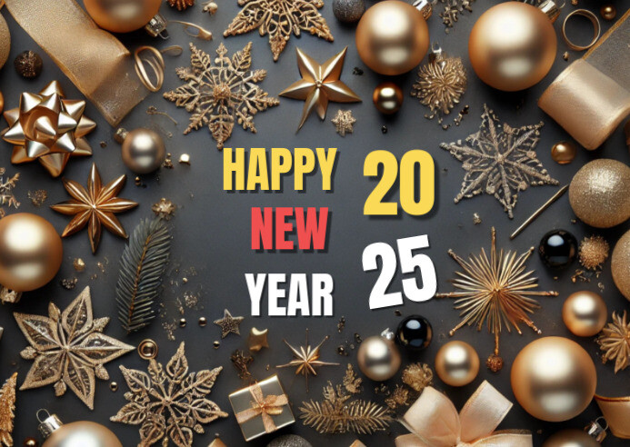 Happy new year Postcard Template | PosterMyWall