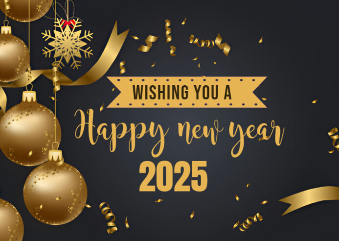 Happy new year poster ad design 2025 Template | PosterMyWall