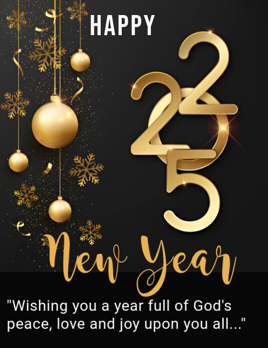 Happy new year poster ad design Template | PosterMyWall
