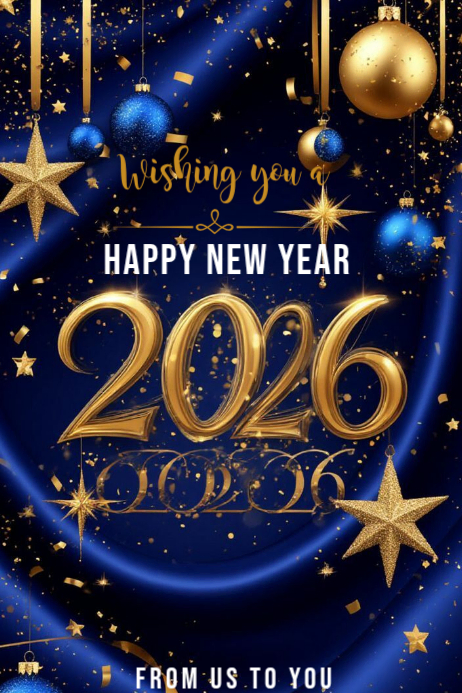 Happy new year poster ad design Template | PosterMyWall