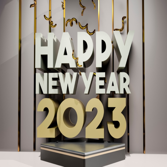 Plantilla de Happy new year poster design 2023 | PosterMyWall