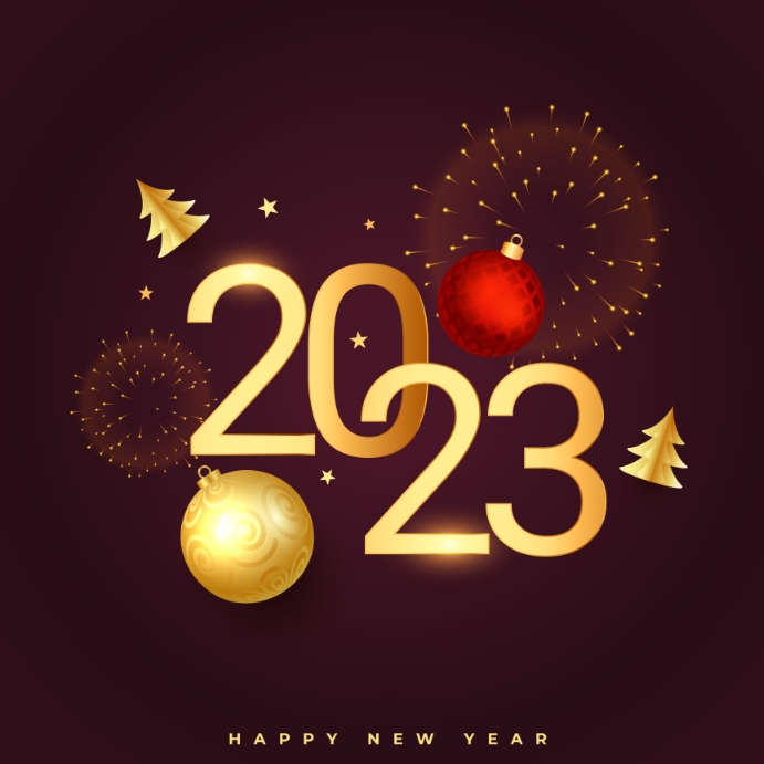 Plantilla de Feliz año Nuevo Cartel Diseño 2023 | PosterMyWall