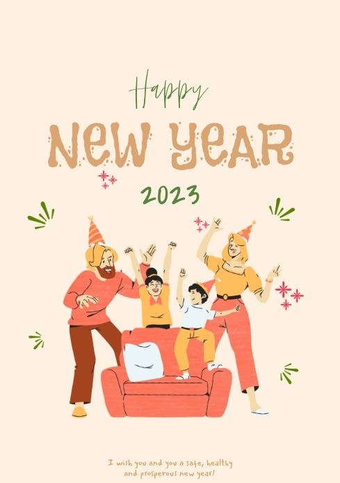 Happy New Year Poster Template | PosterMyWall