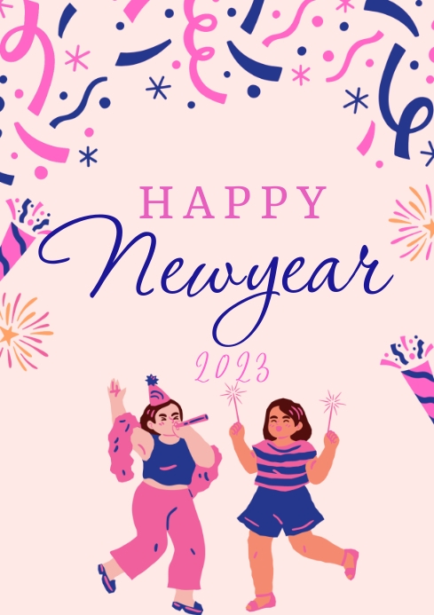 Happy New Year Poster Template | PosterMyWall