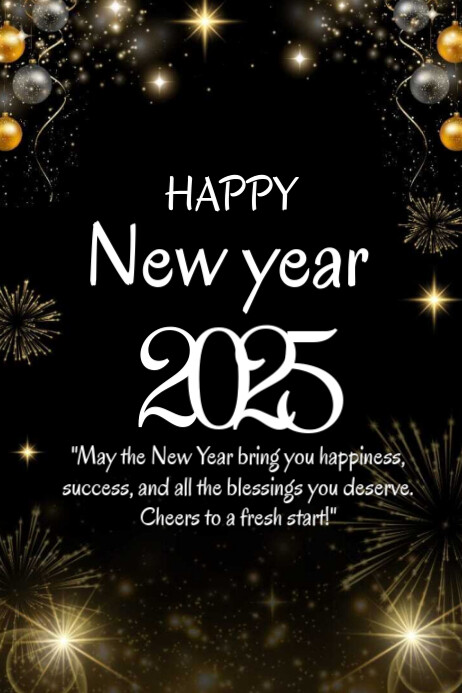 Copy of Happy New Year Poster | PosterMyWall