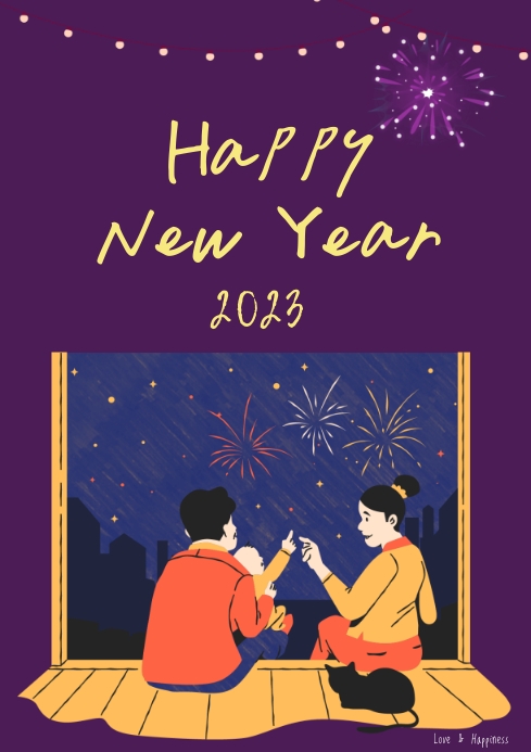 Happy New Year Poster Template | PosterMyWall