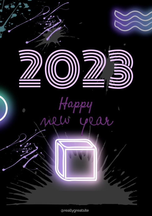 Happy New Year Poster Template | PosterMyWall