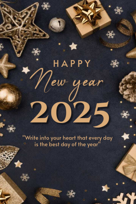 Copy of Happy New Year Poster Template | PosterMyWall