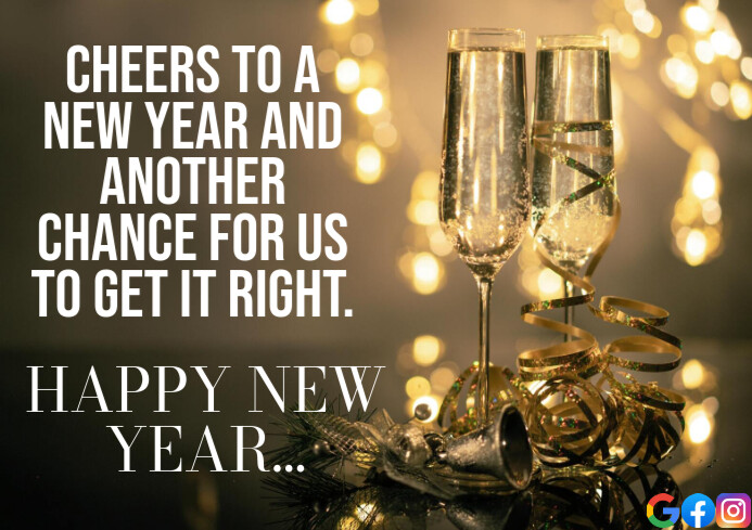 HAPPY NEW YEAR QUOTE TEMPLATE | PosterMyWall