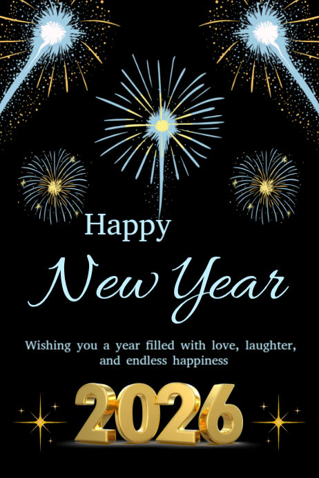Happy New year template 2026 | PosterMyWall