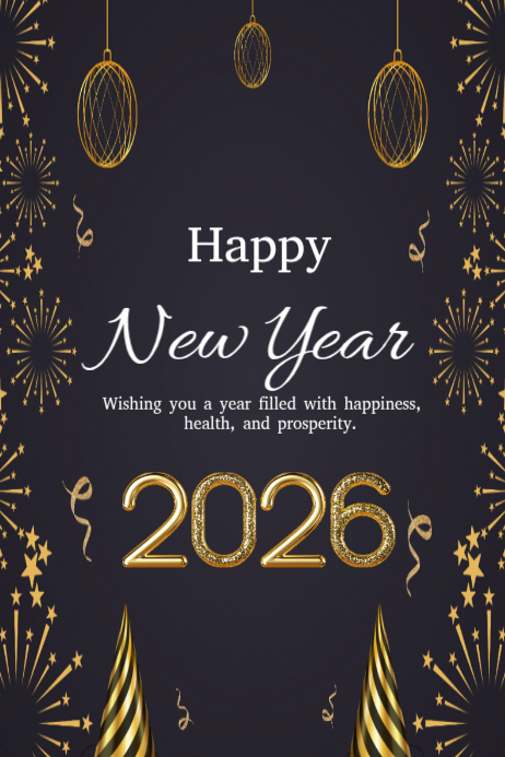 Happy New year template 2026 | PosterMyWall