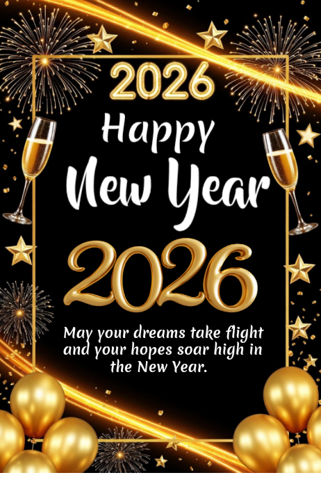 Happy New Year template 2026 | PosterMyWall