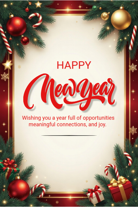 happy new year template 2026 | PosterMyWall