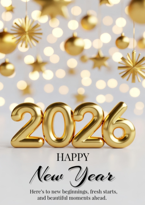 Happy New Year Template 2026 | PosterMyWall