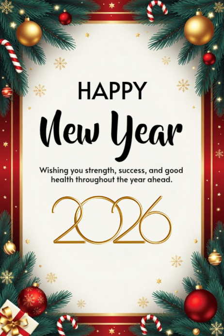 Happy New Year template 2026 | PosterMyWall