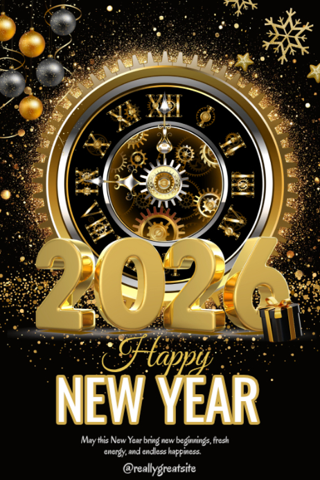 Happy New Year template 2026 | PosterMyWall