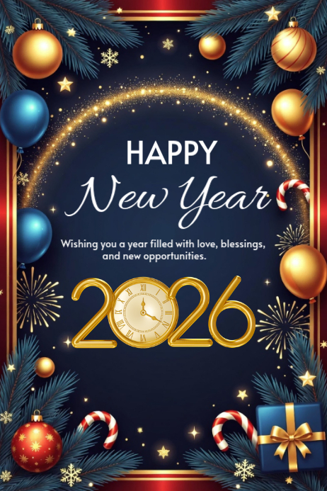 Copy of Happy New Year template 2026 | PosterMyWall