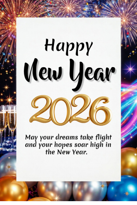 Happy New Year template 2026 | PosterMyWall