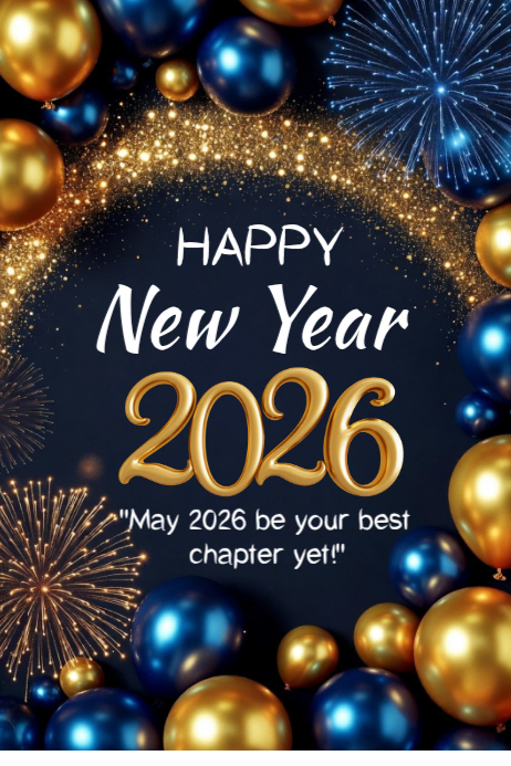 Happy New Year template 2026 | PosterMyWall