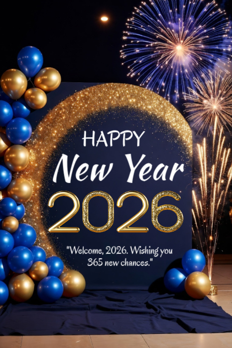 Happy New Year template 2026 | PosterMyWall