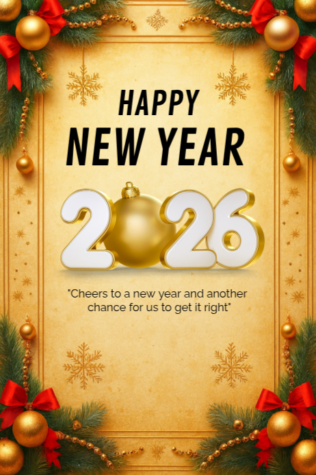 Happy New Year template 2026 | PosterMyWall