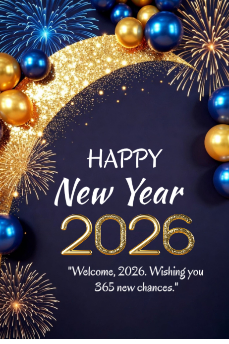 Happy New Year template 2026 | PosterMyWall