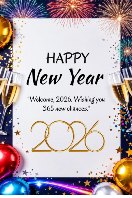 Happy New Year template 2026 | PosterMyWall