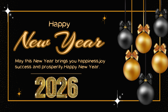 Happy New Year template 2026 | PosterMyWall