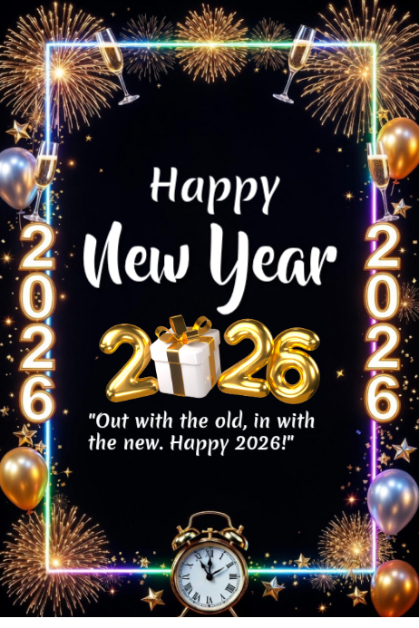 Happy New Year template 2026 | PosterMyWall