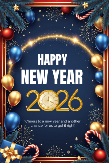 Happy New Year template 2026 | PosterMyWall