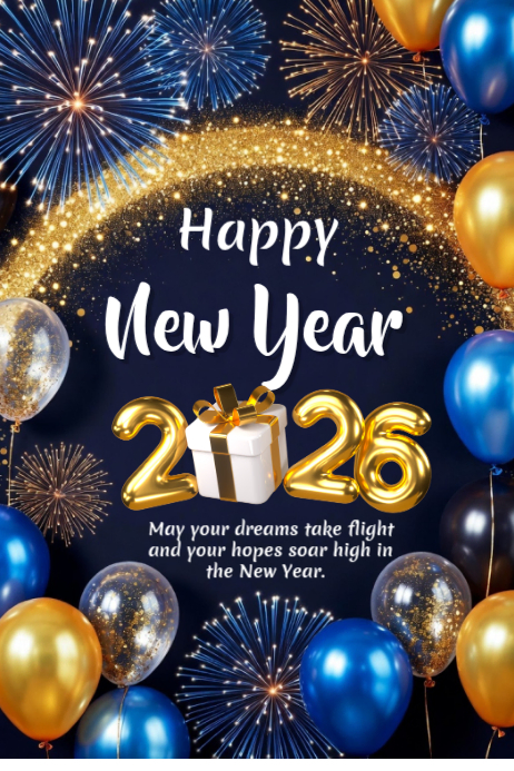 Happy New Year template 2026 | PosterMyWall