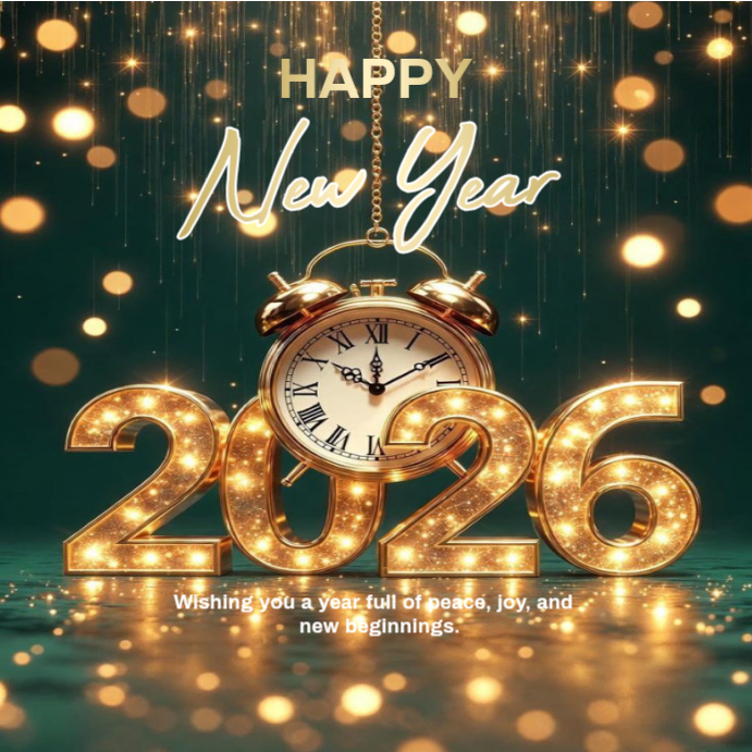 Happy New Year Template 2026 | PosterMyWall