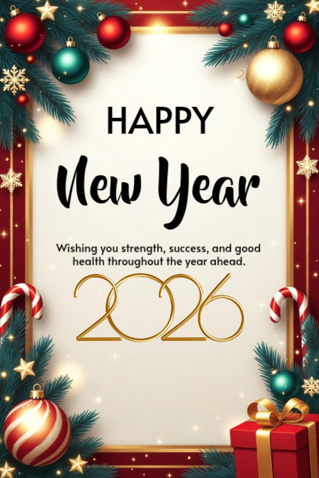Happy New Year template 2026 | PosterMyWall